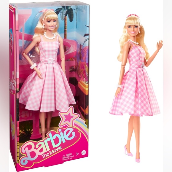 Barbie | Toys | Barbie Movie Doll In Pink Gingham Dress | Poshmark